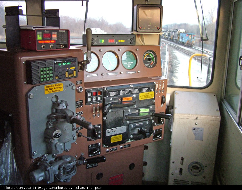 Cab of Norfolk Southern Locomotive