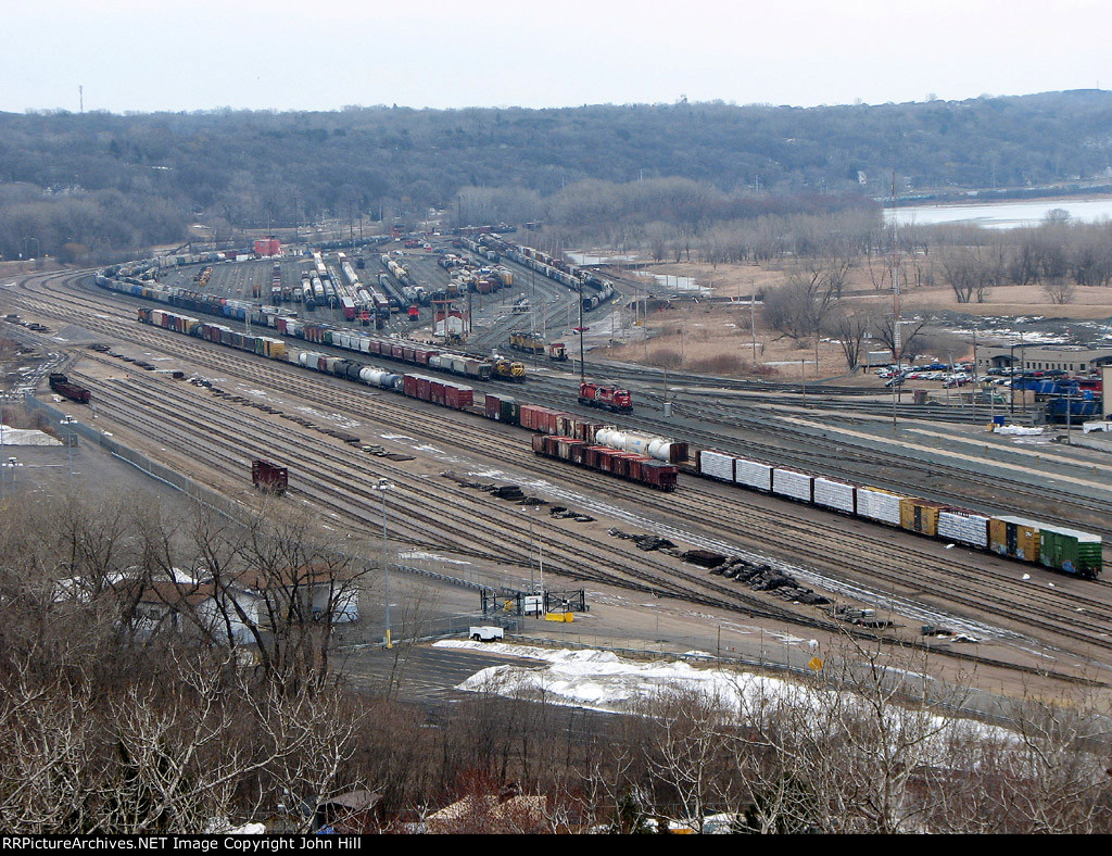 110401022 Vacated BNSF Dayton's Bluff Yard During Spring Flooding