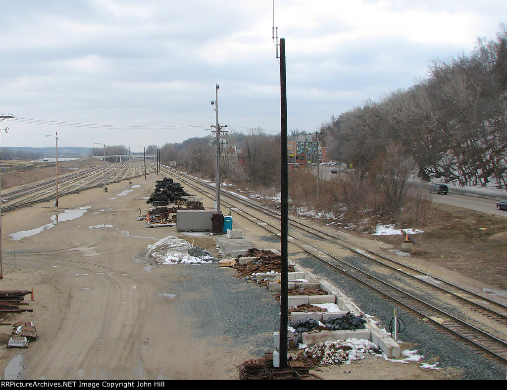 110401036 UP's South St. Paul Yard During Spring Flooding