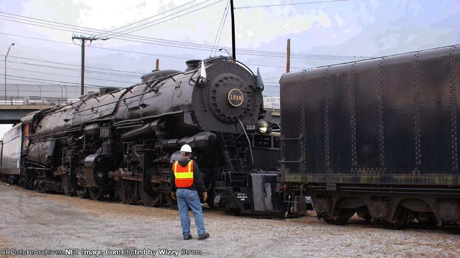 NW 1218 couples up to C&O 614