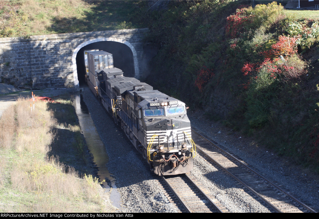 NS 9326 leads a Intermodal out of Gallitzin Tunnel
