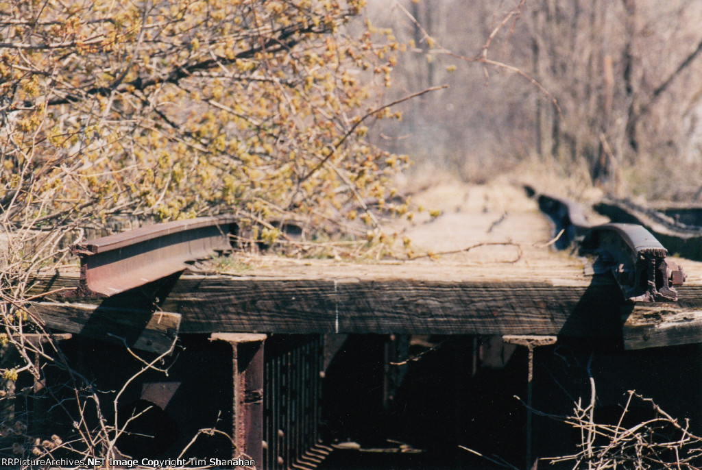 CKS bridge over the river rail view
