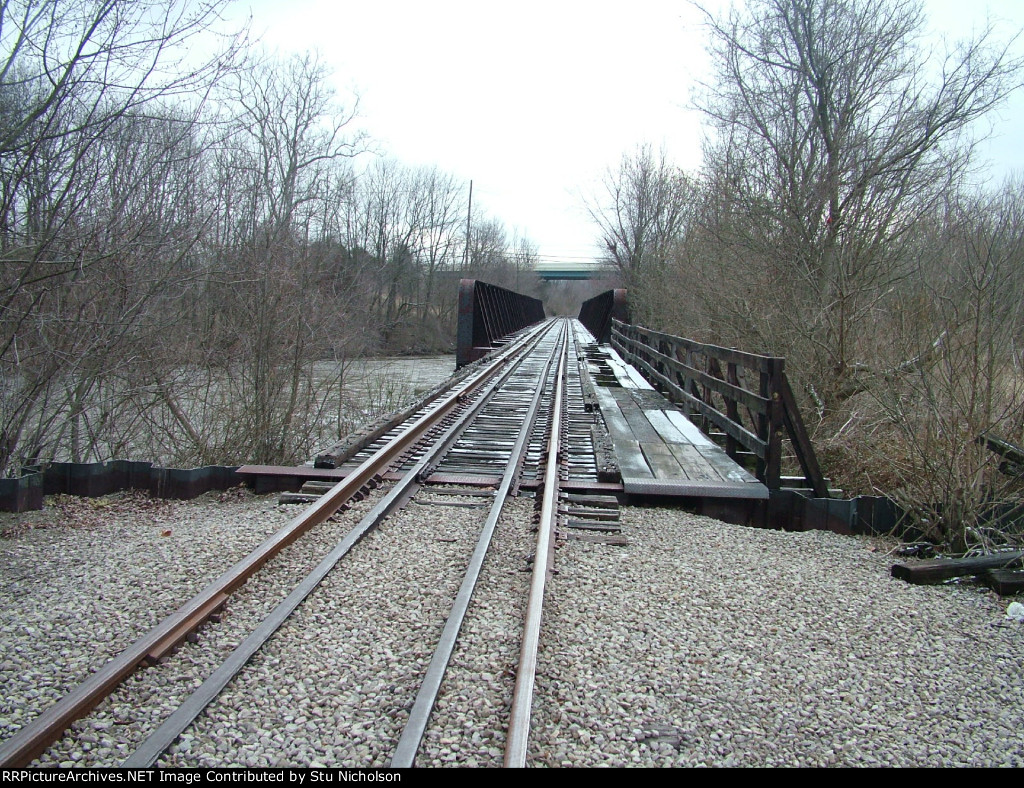 Ex-DT&I truss bridge over Paint Creek at Greenfield OH