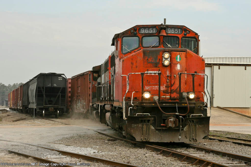 Backing three cars in