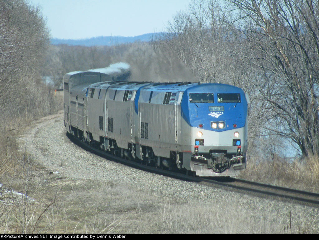 Amtrak 159, CP's River Sub.