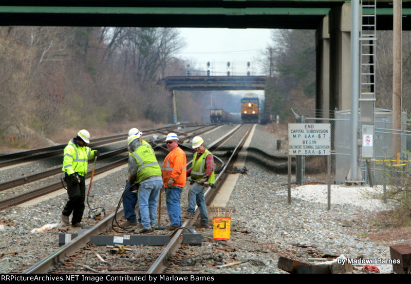 The Q217 is rolling west on 2. Hopefully, the switches are aligned for ...