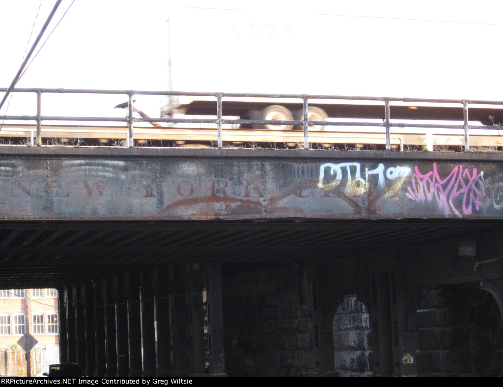 New York Central Lettering on Bridge