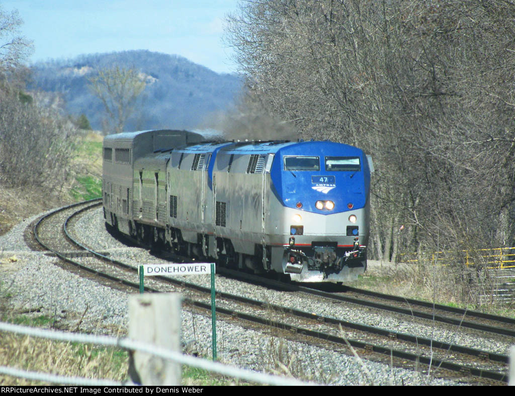 Amtrak 47, CP's River Sub.