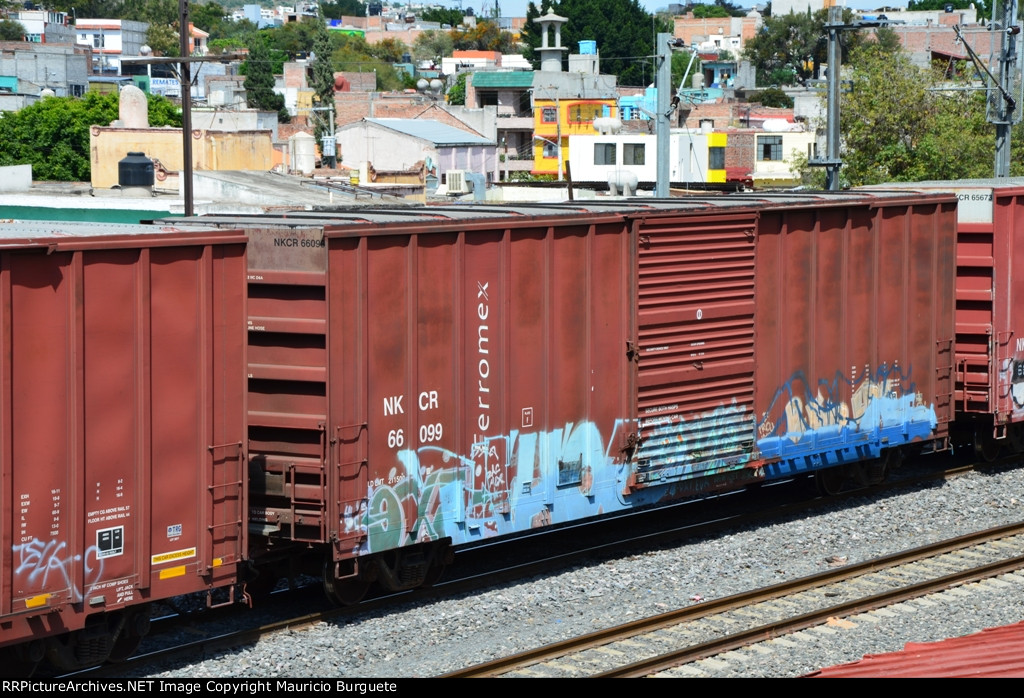 NKCR Box car with graffiti