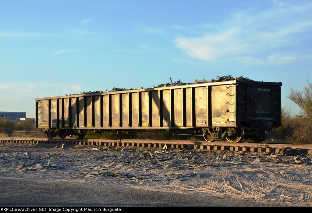 FXE Gondola loaded with scrap from stamping plants