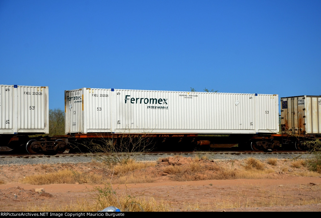 TTRX Spine Car wjth Ferromex Container