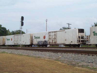 Juice Train southbound at Selma