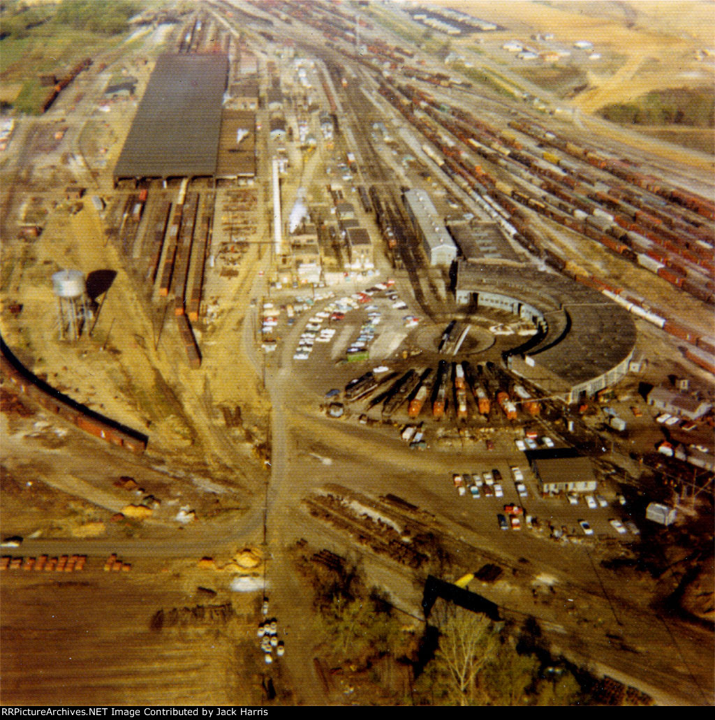 Aerial of Memphis Yard & Roundhouse