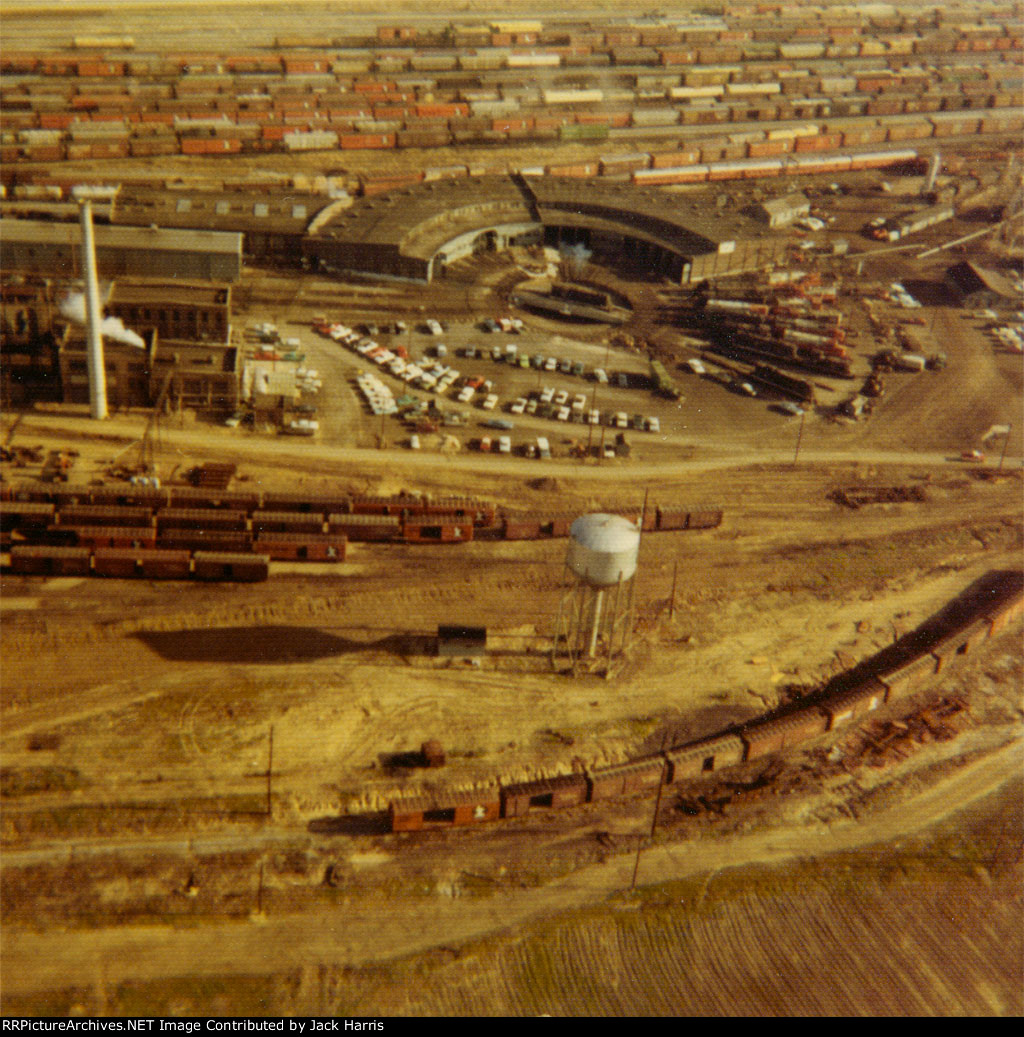 Aerial of Memphis Yard & Roundhouse