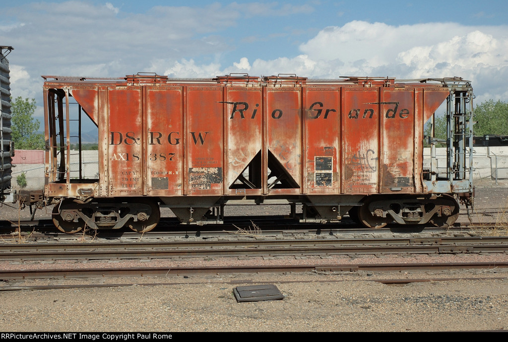 DRGW 18387, at the DRGW Burnham Shops