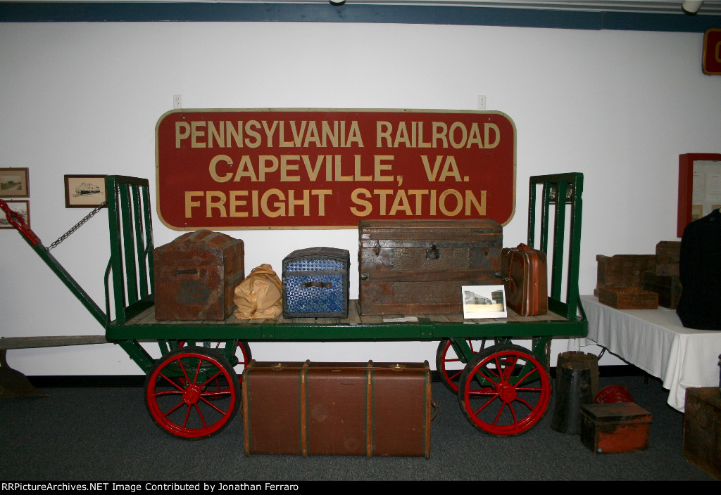 PRR Baggage Cart and Signage