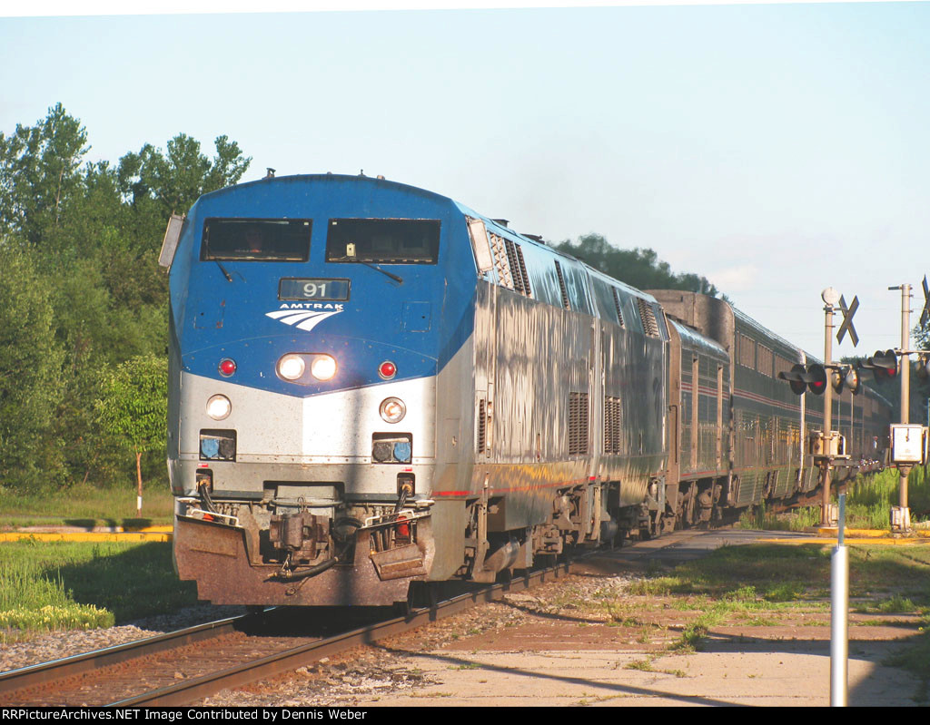 Amtrak 91, CP's Tomah Sub.