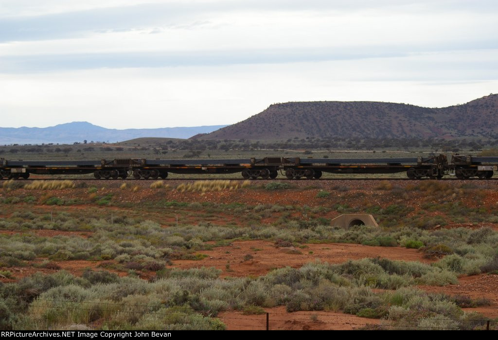 Transporting steel railway tracks
