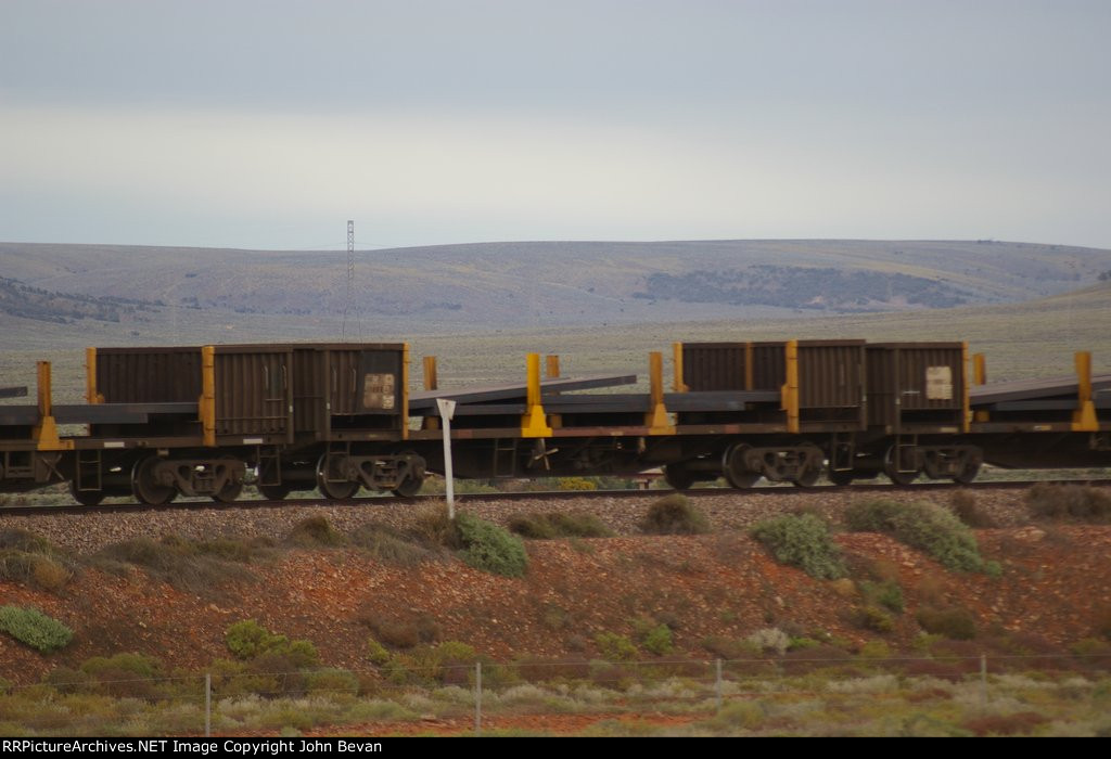 Transporting steel railway tracks