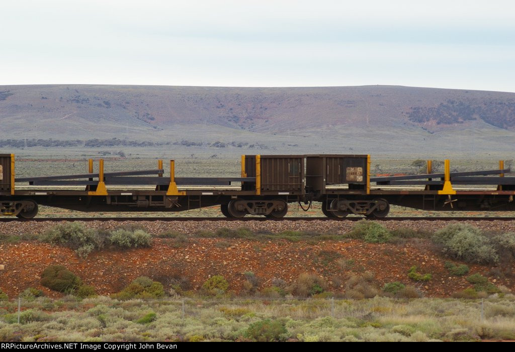 Transporting steel railway tracks