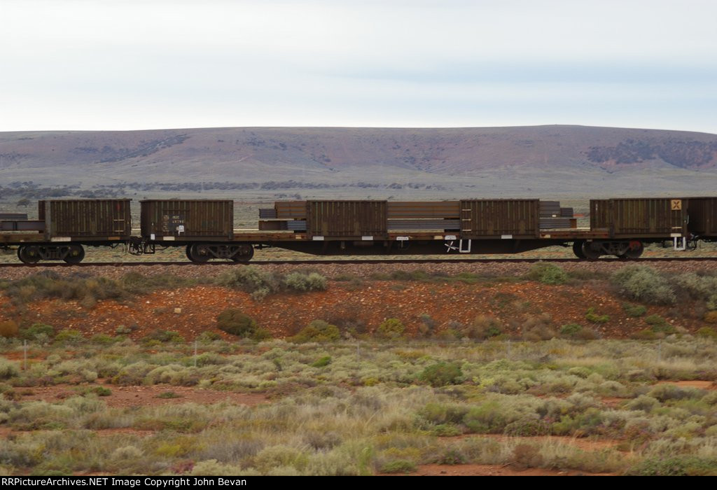 Transporting steel railway tracks