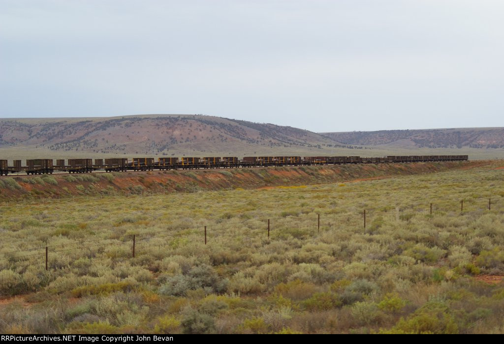 Transporting steel railway tracks