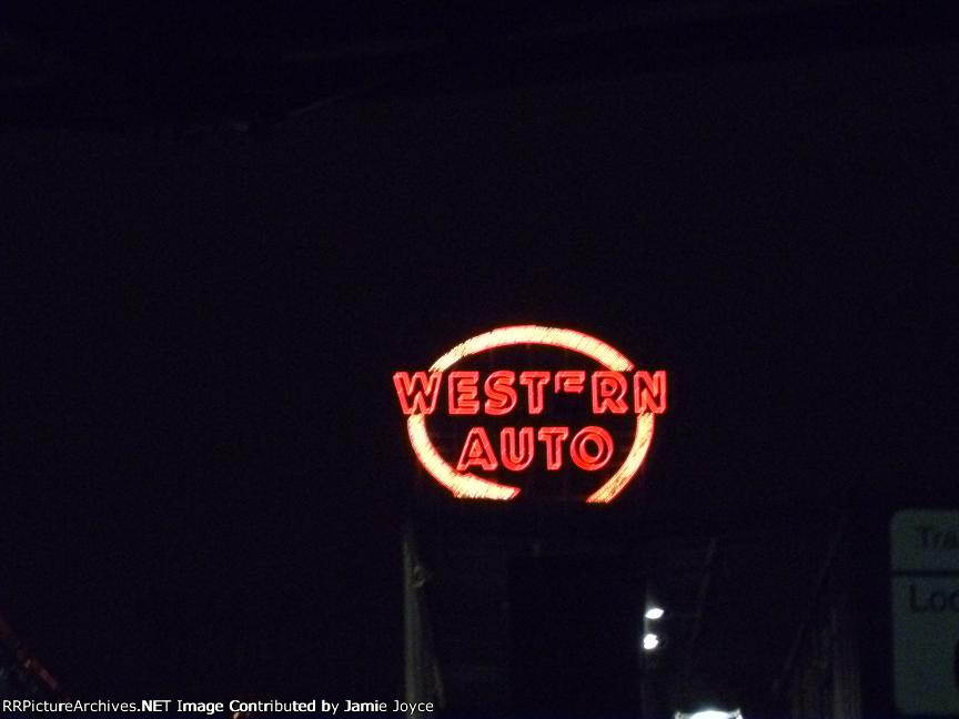Western Auto sign