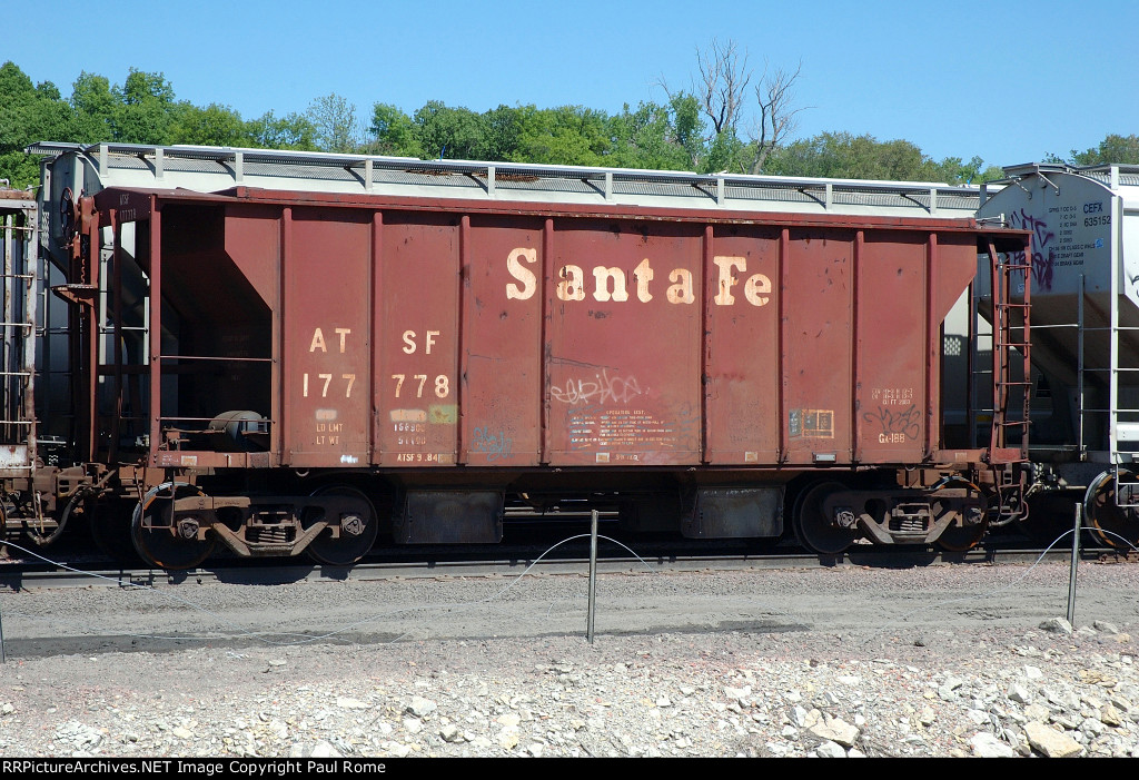 ATSF 177778, Ballast Car, at the BNSF Gibson Yard