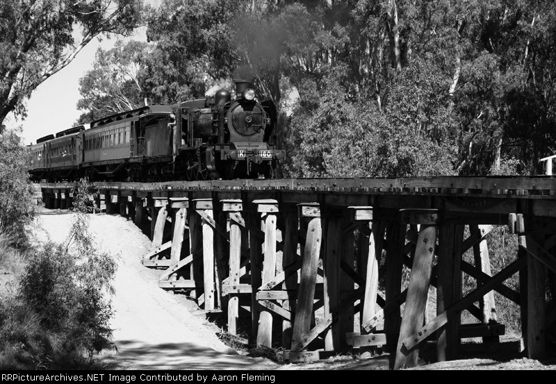 K160 crossing the muckleford bridge