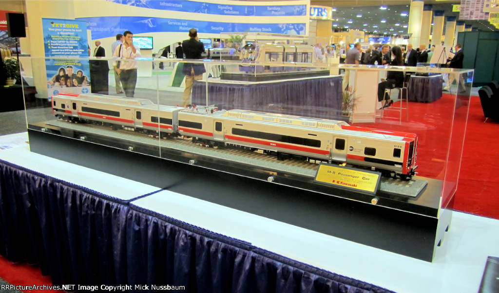 MTA M-8 Passenger can model at the Kawasaki booth