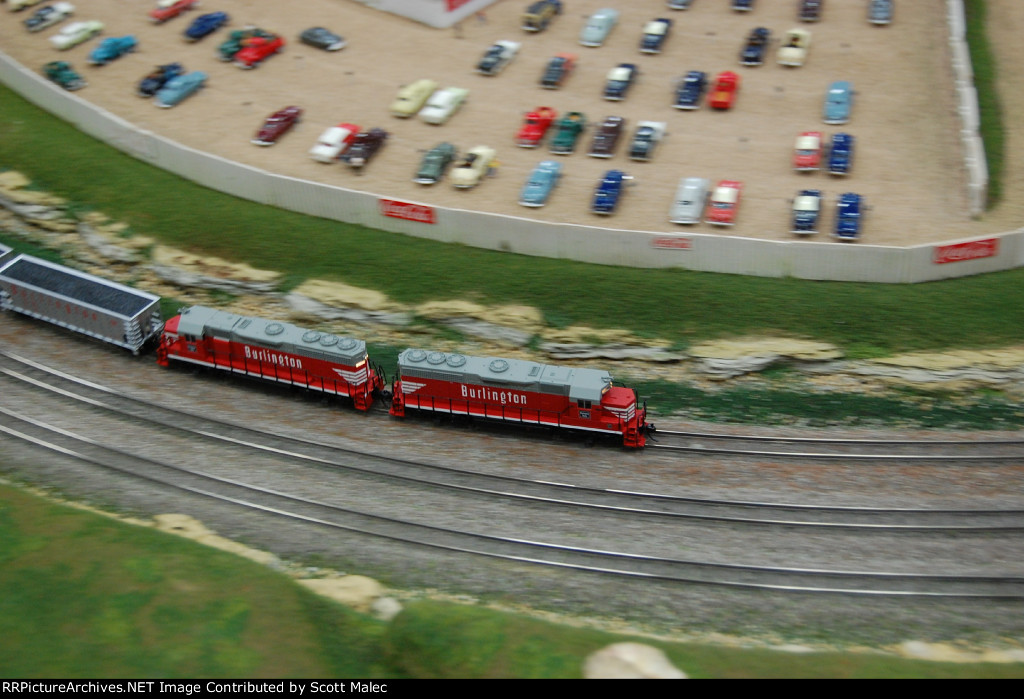 N Scale CB&Q Coal Train