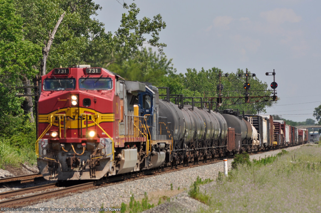 BNSF 731 On CSX Q 342 - 12