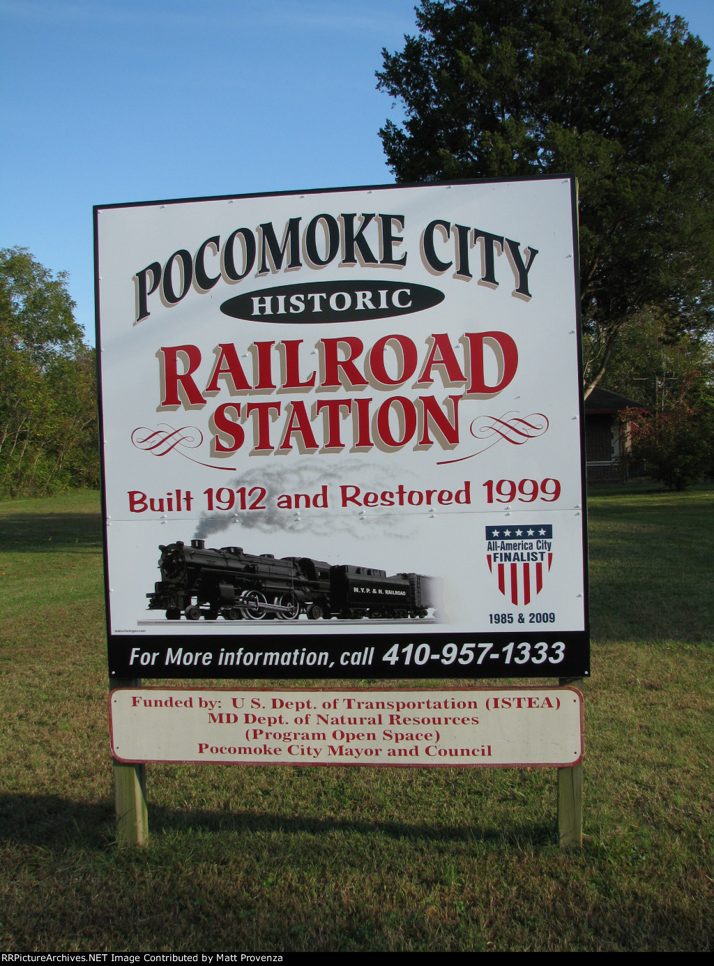 PRR Train Station Sign