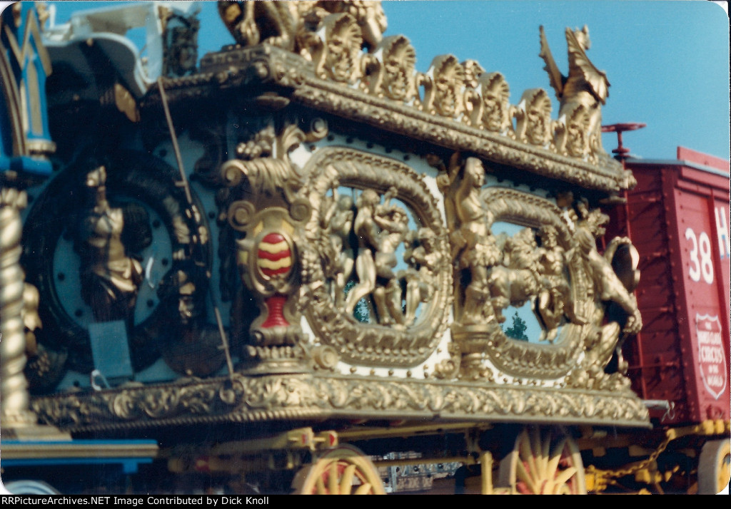 Circus wagon on 1987 circus train