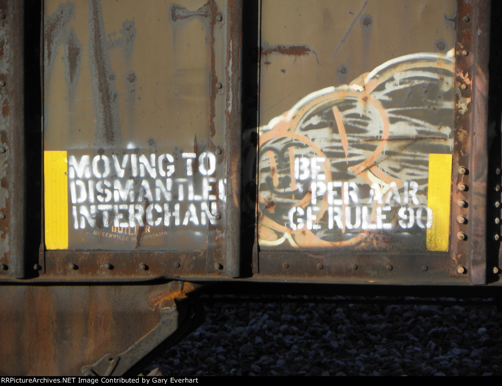 "Moving to Be Dismantled" sign
