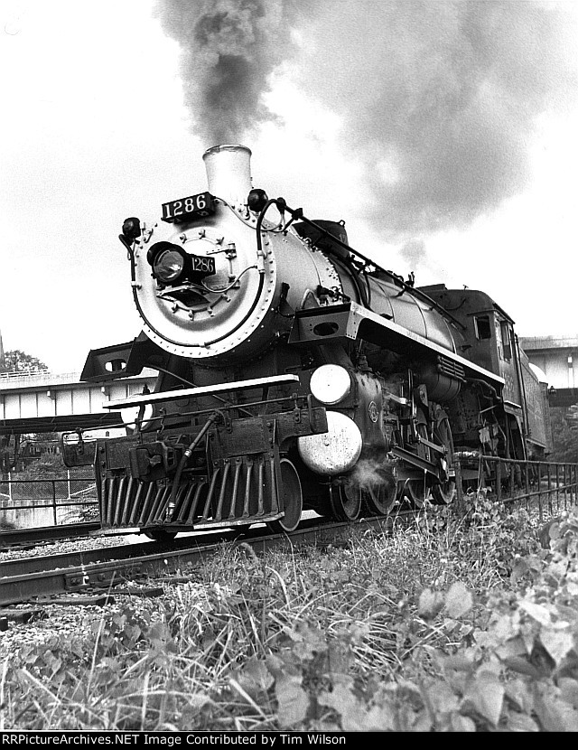 1286 Leaving Cumberland Station for the Ridgeley Shops