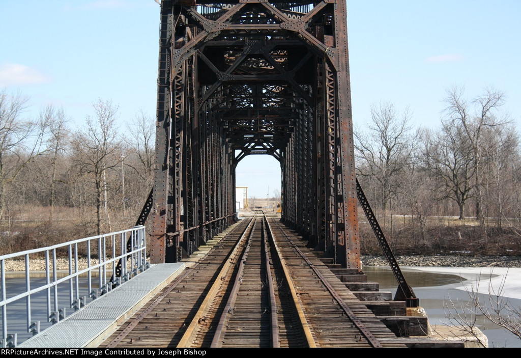Looking across the bridge