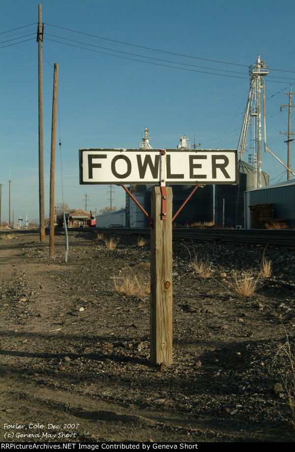 Old Santa Fe station sign
