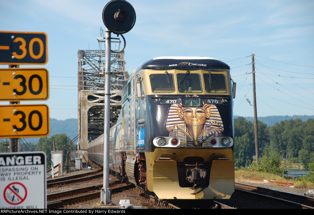 AMTRAK CASCADE #470 KING TUT