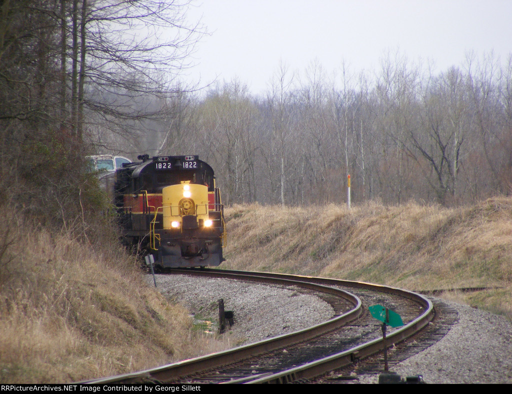 CVSR 1822 charges in with a returning education train.