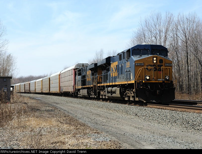 Eastbound CSX Q264 is at MP 106.4 on track number two