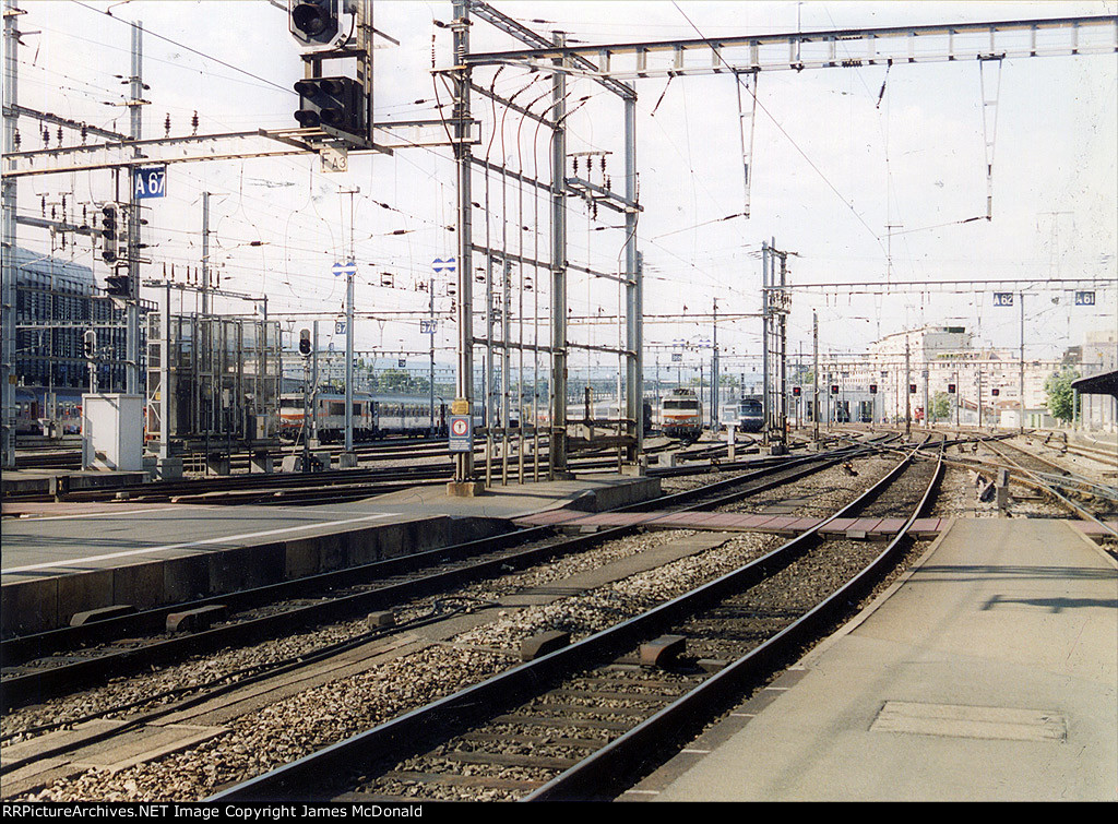 Passenger yard in Geneva, Switzerland.