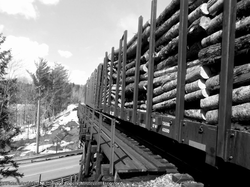 Pulpwood loads above Co Rd 480