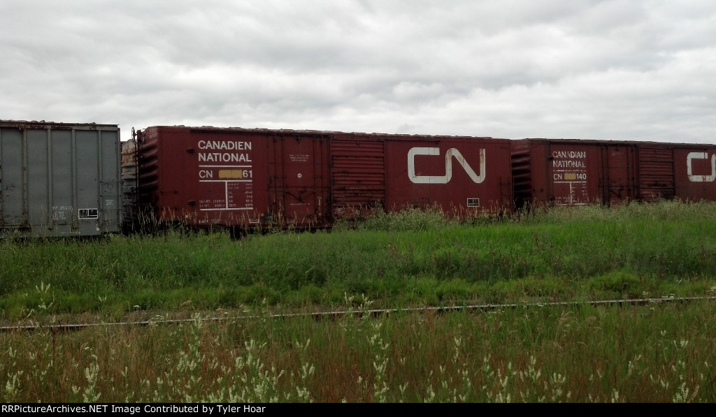 CN 61 and 140 storage boxcars for the Resolute forest products (abitibi ...