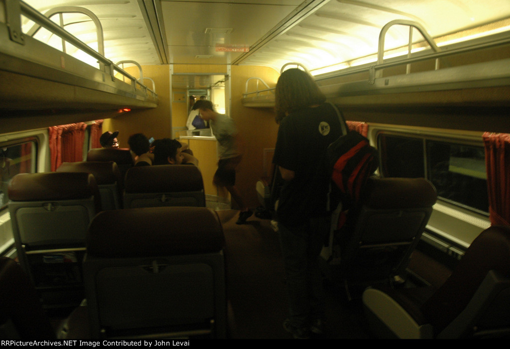 Interior of Amfleet Conference Car # 9800