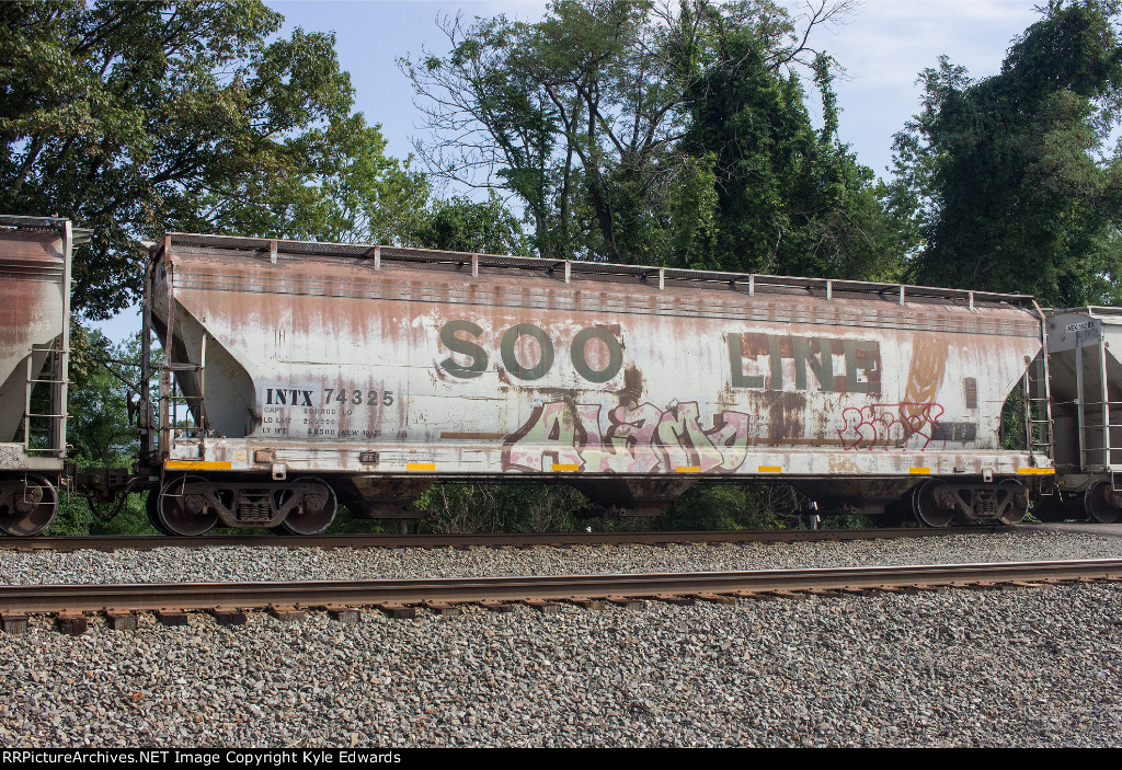 INTX Covered Hopper #74325 on 35A