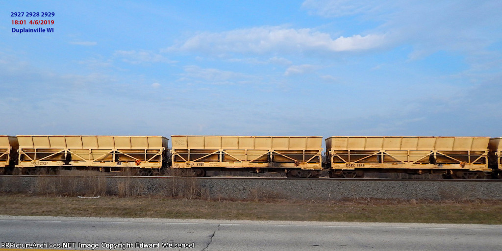 Combined O490 GREX & HZGX ballast train