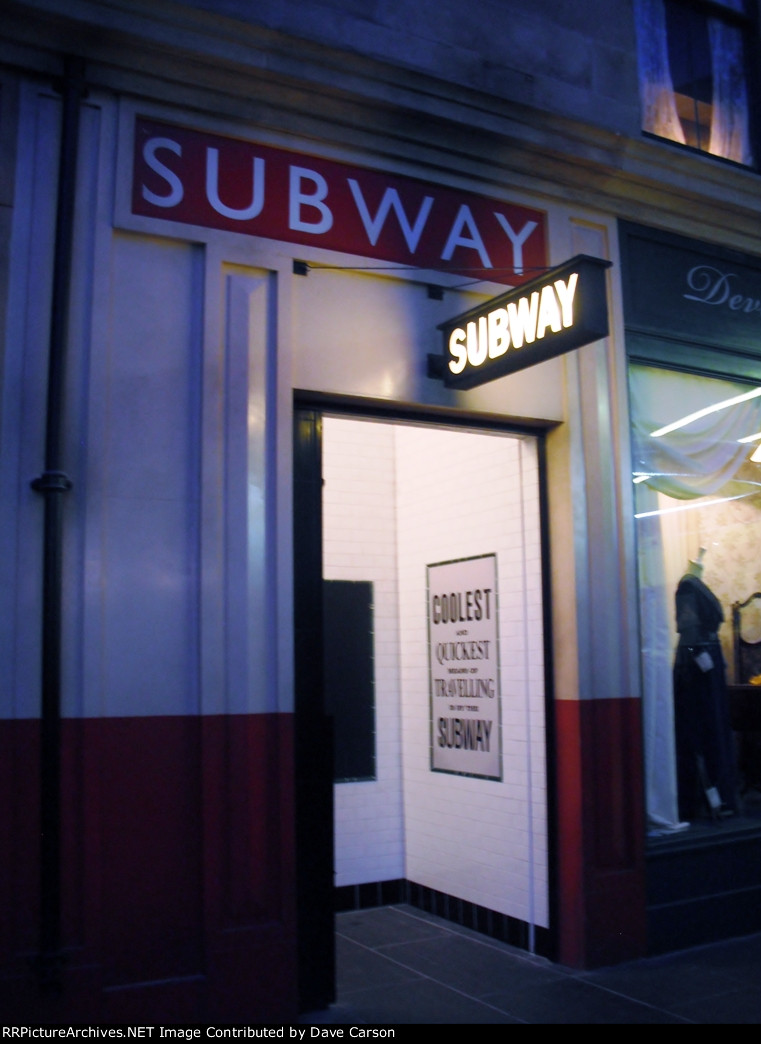 1896 Subway entrance in Victorian Street