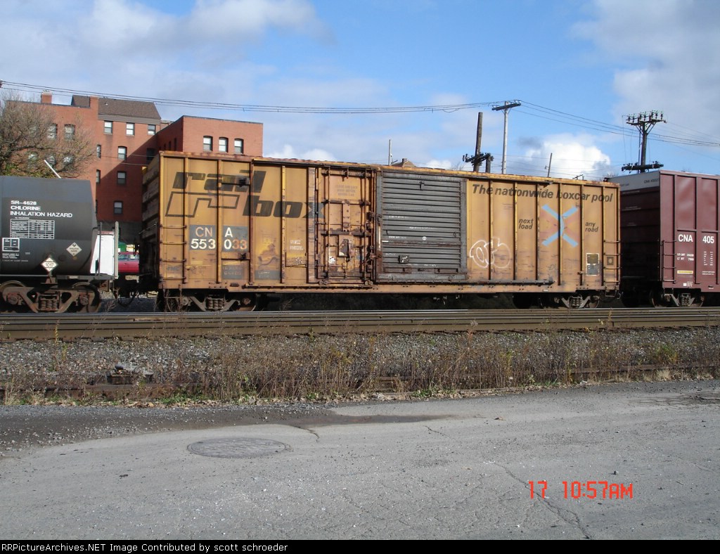 CNA 553033 (ex. RAILBOX) Boxcar WB
