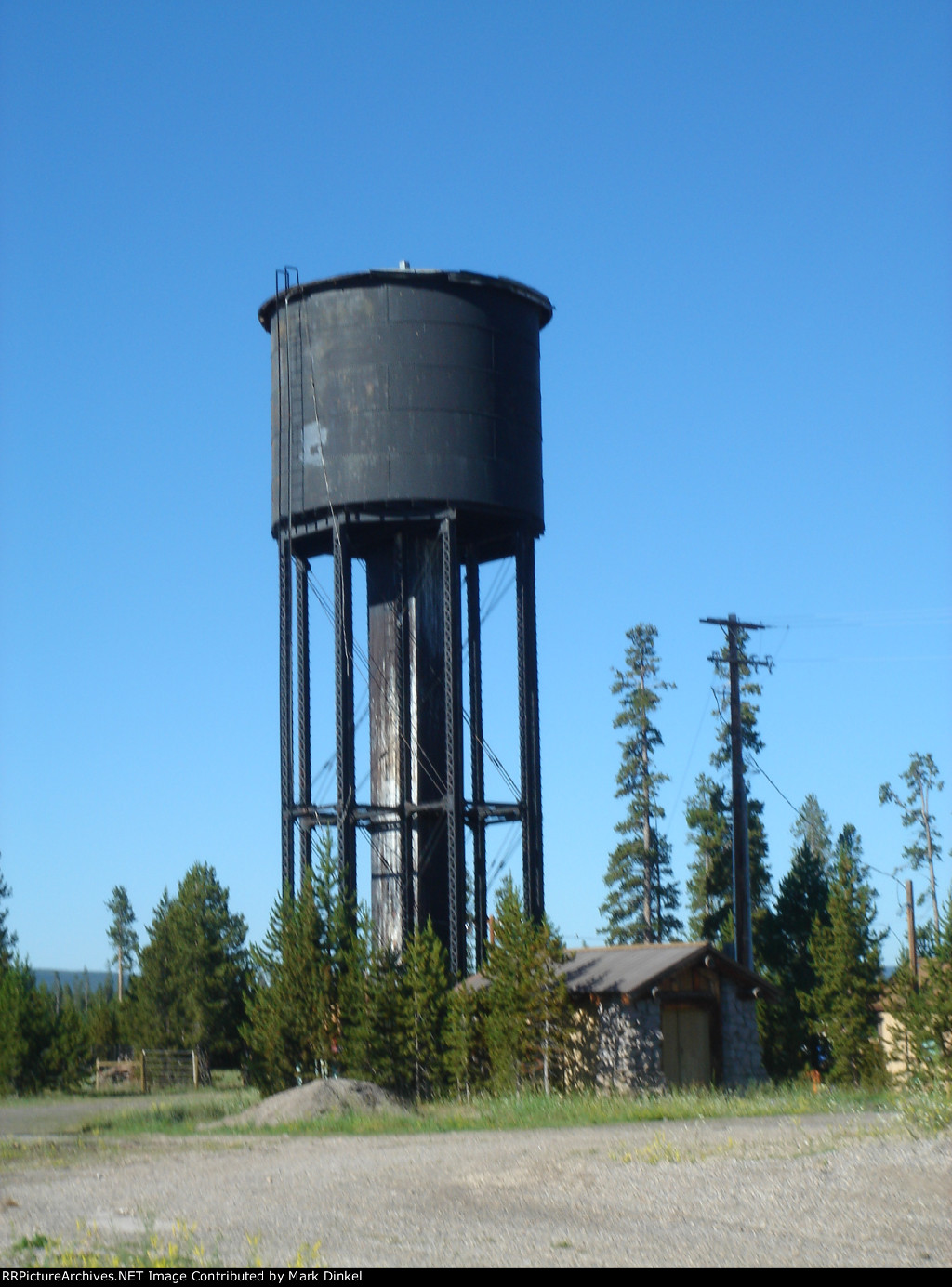 Water tower near Union Pacific depot